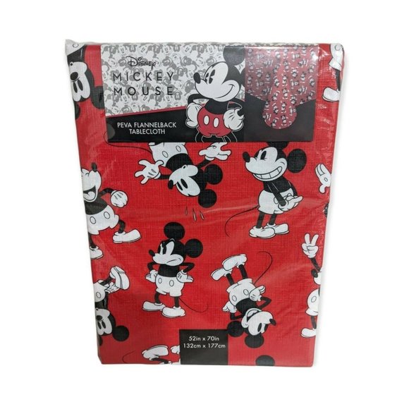 Disney | Kitchen | New Disney Mickey Mouse Peva Flannelback Tablecloth ...